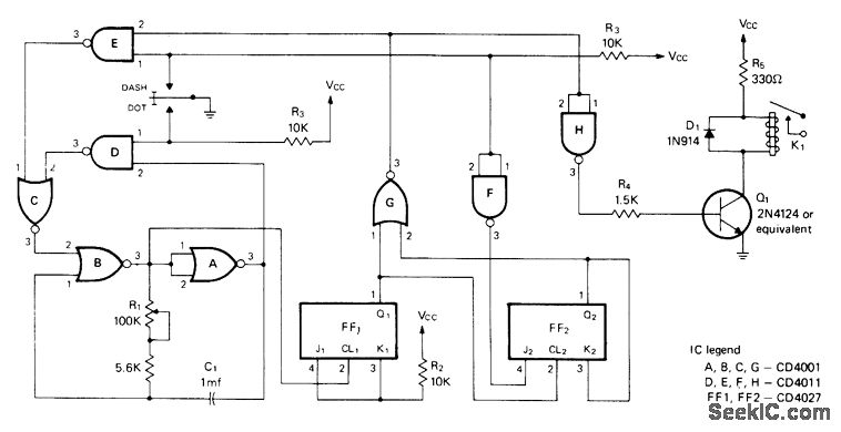 CMOS_KEYER_2 - Control_Circuit - Circuit Diagram - SeekIC.com CMOS_KEYER_2 - Control_Circuit - Circuit Diagram - SeekIC.com