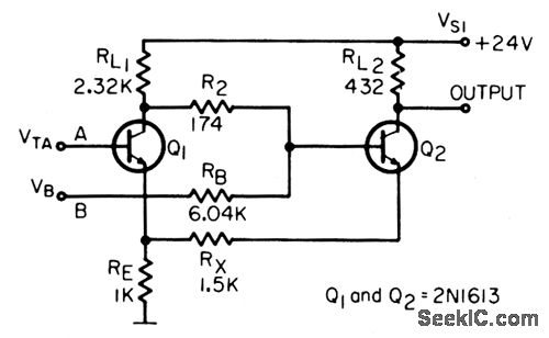 Amplitude Comparator Amplifier Circuit Circuit Diagram
