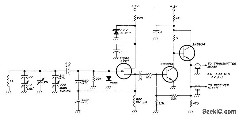 5_555_MHz_VFO - Basic_Circuit - Circuit Diagram - SeekIC.com 5_555_MHz_VFO - Basic_Circuit - Circuit Diagram - SeekIC.com