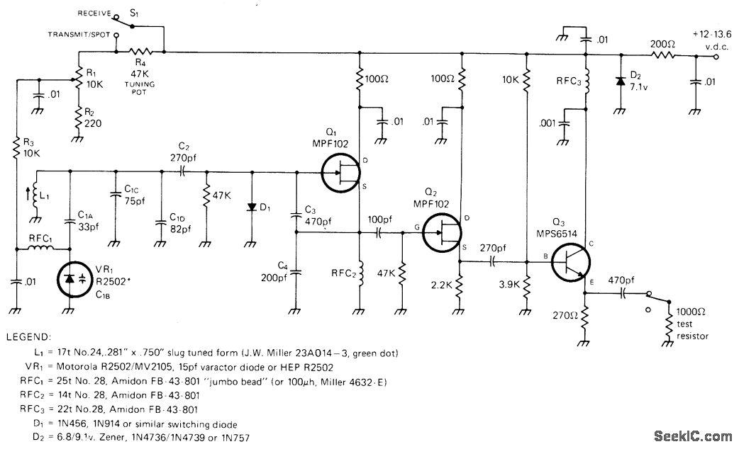 VFO_FOR_7_AND_14_MHz - Basic_Circuit - Circuit Diagram - SeekIC.com VFO_FOR_7_AND_14_MHz - Basic_Circuit - Circuit Diagram - SeekIC.com