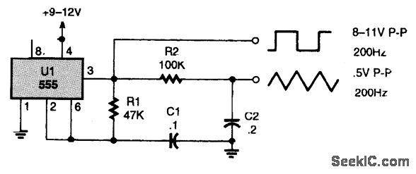 SIMPLE_TRIANGLE_WAVEFORM_GENERATOR - Signal_Processing - Circuit ... SIMPLE_TRIANGLE_WAVEFORM_GENERATOR - Signal_Processing - Circuit ...