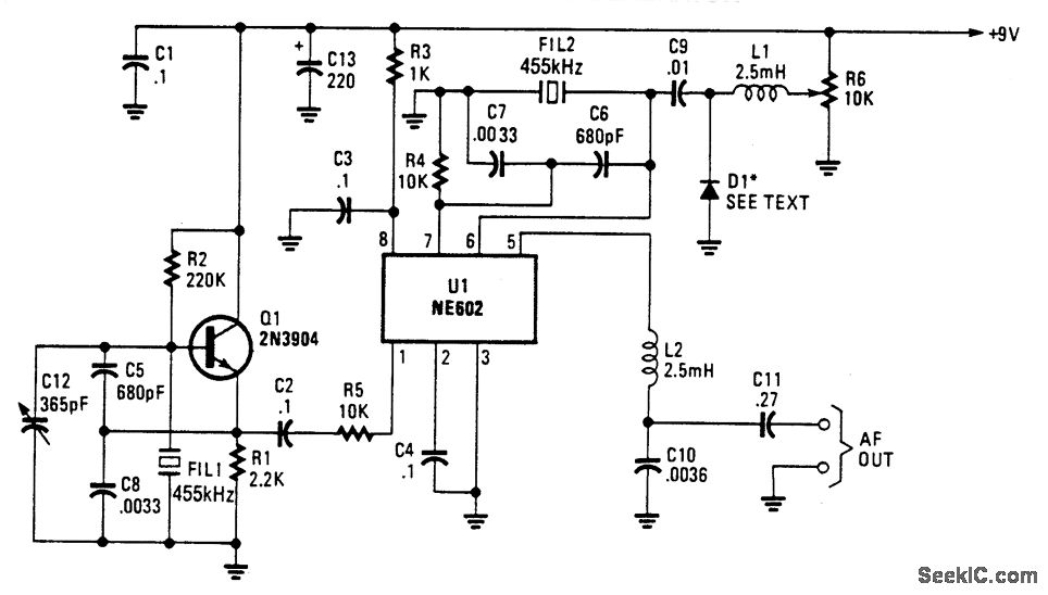 BEAT_FREQUENCY_AUDIO_GENERATOR - Signal_Processing - Circuit Diagram - SeekIC.com