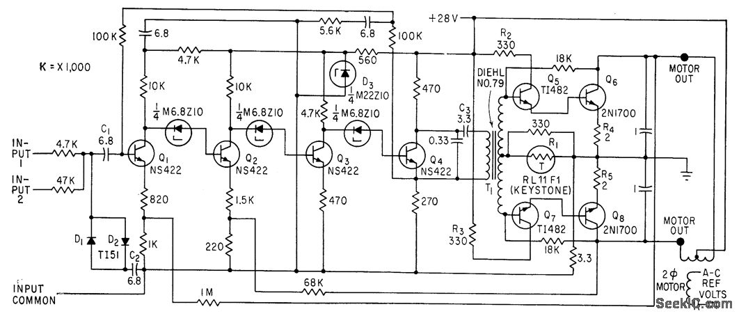50_60_and_400_CPS_SERVO_AMPLIFIER - Electrical_Equipment_Circuit - Circuit Diagram - SeekIC.com