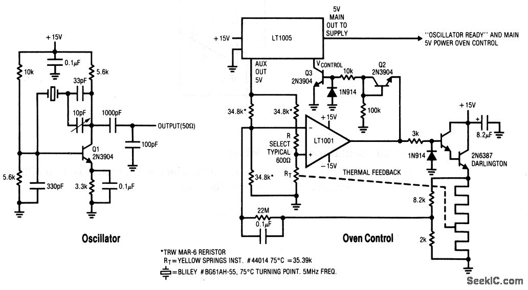 Oven_controlled_crystal_oscillator - Signal_Processing - Circuit Diagram - SeekIC.com