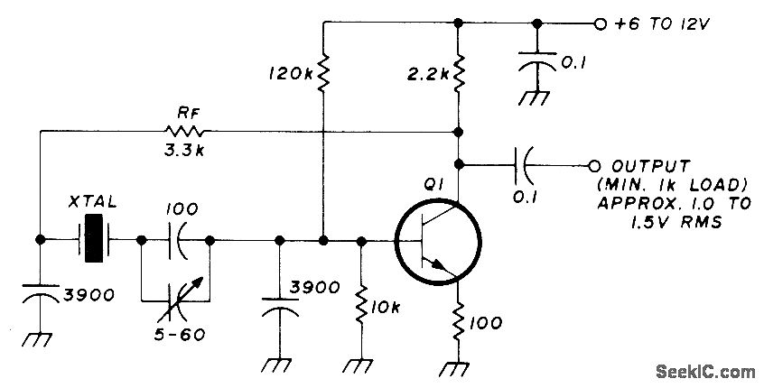 50_500_kHz_CRYSTAL - Oscillator_Circuit - Signal_Processing - Circuit Diagram - SeekIC.com