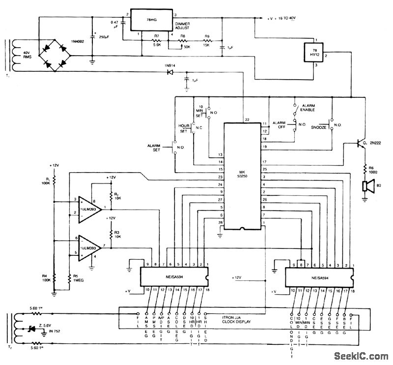 DIGITAL_CLOCK_WITH_ALARM - Basic_Circuit - Circuit Diagram - SeekIC.com DIGITAL_CLOCK_WITH_ALARM - Basic_Circuit - Circuit Diagram - SeekIC.com