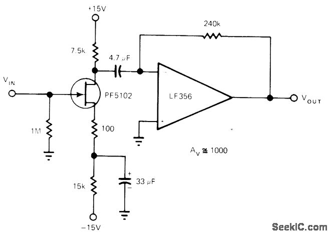 SINGLE_ENDED_JFET - Basic_Circuit - Circuit Diagram - SeekIC.com SINGLE_ENDED_JFET - Basic_Circuit - Circuit Diagram - SeekIC.com