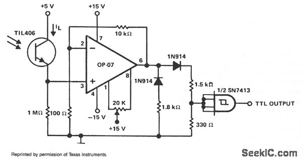 Opticalsensortottlinterface Basiccircuit Circuit Diagram
