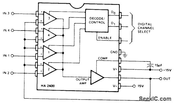 FOUR_CHANNEL_ANALOG_MULTIPLEXER - Amplifier_Circuit - Circuit Diagram ... FOUR_CHANNEL_ANALOG_MULTIPLEXER - Amplifier_Circuit - Circuit Diagram ...