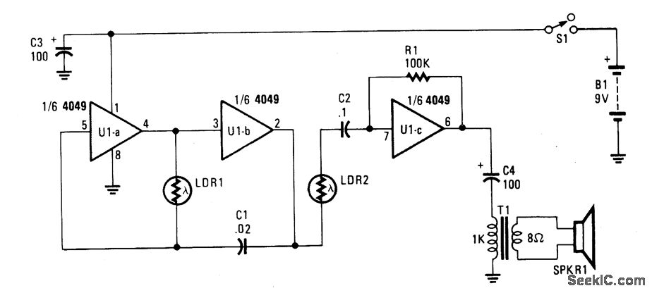 ELECTRONIC_THEREMIN - Basic_Circuit - Circuit Diagram - SeekIC.com ELECTRONIC_THEREMIN - Basic_Circuit - Circuit Diagram - SeekIC.com