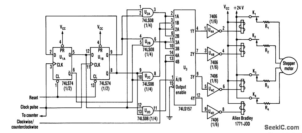 QUARTER_STEP_STEPPER_MOTOR_DRIVER - Basic_Circuit - Circuit Diagram - SeekIC.com