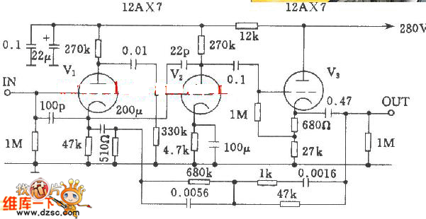 Vacuum Tube Amplifier Circuits 2A3A Vacuum Tube Push Pull Amplifier