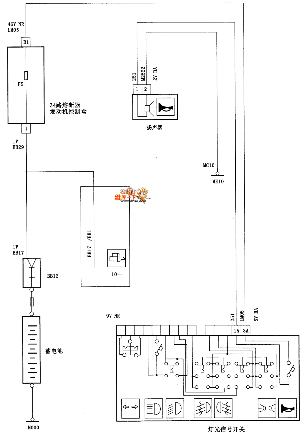Dongfeng Citroen Picasso(2.0L) saloon car speaker circuit diagram ... Dongfeng Citroen Picasso(2.0L) saloon car speaker circuit diagram ...