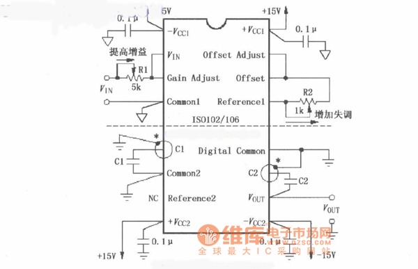 The gain adjustment, detuning regulation and bandwidth control circuit of ISO102／106 - Control ...