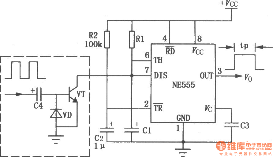 The delay circuit with The delay circuit with