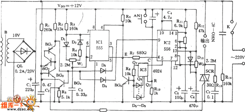 555 Electric Fan Multi-function Timer Control Circuit - 555_Circuit ... 555 Electric Fan Multi-function Timer Control Circuit - 555_Circuit ...