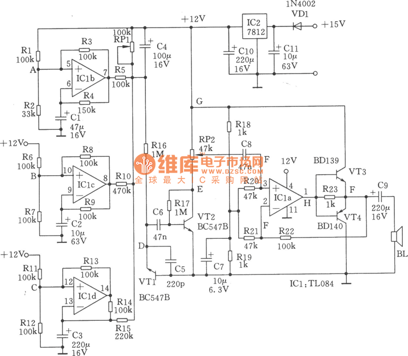 Simplified Wave Sound Generator Circuit - Automotive_Circuit - Circuit ... Simplified Wave Sound Generator Circuit - Automotive_Circuit - Circuit ...