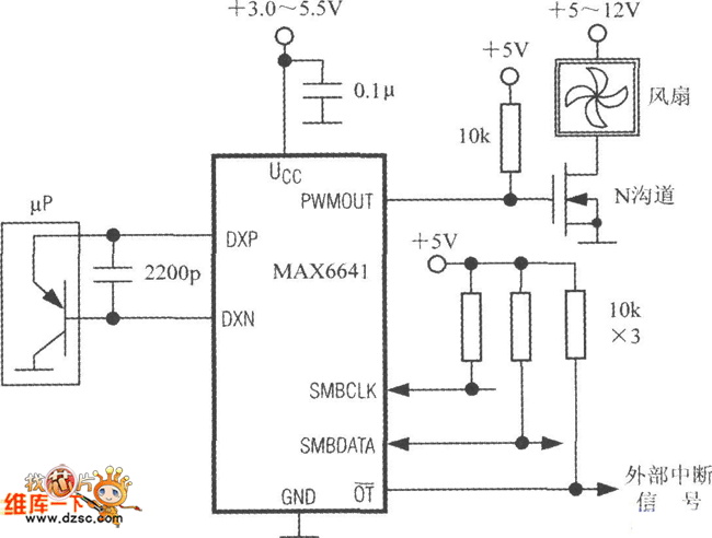 Intelligent temperature controller MAX6641 circuit diagram - Control ... Intelligent temperature controller MAX6641 circuit diagram - Control ...