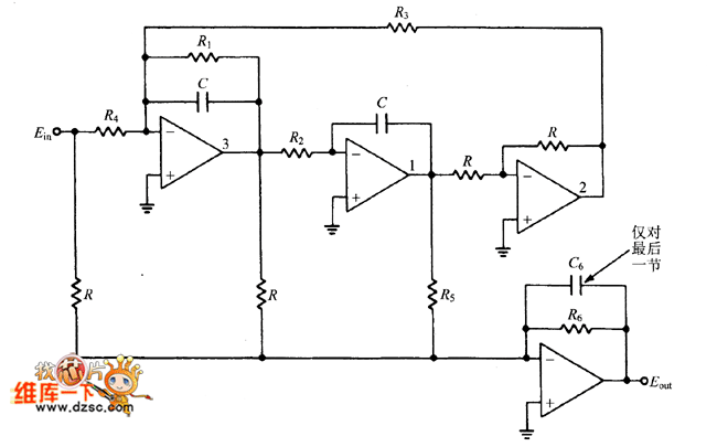 The state variable circuit diagram of elliptic function low pass filter ... The state variable circuit diagram of elliptic function low pass filter ...