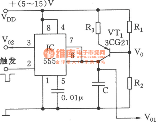 The simple linear sawtooth wave generator circuit composed of 555 ... The simple linear sawtooth wave generator circuit composed of 555 ...