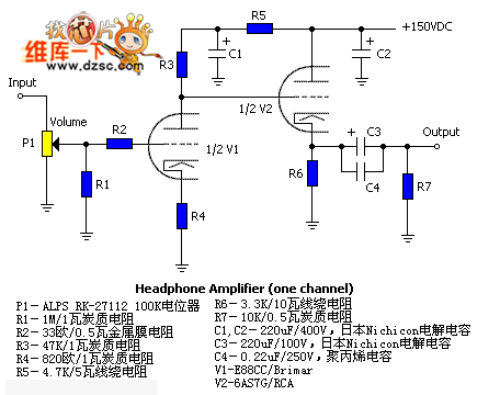 The 6N11+6N5 headphone amplifier circuit - Amplifier_Circuit - Circuit Diagram - SeekIC.com