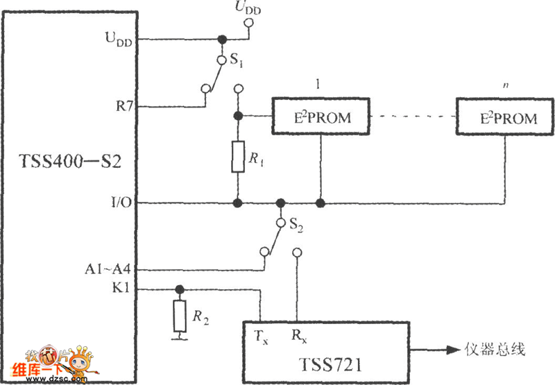 The general construction arrangement circuit of the low-power programmable sensor signal ...