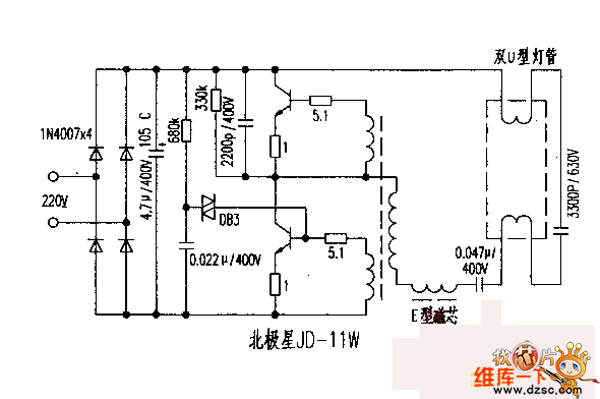 Polaris JD-11W electronic ballast circuit diagram - Basic_Circuit ... Polaris JD-11W electronic ballast circuit diagram - Basic_Circuit ...