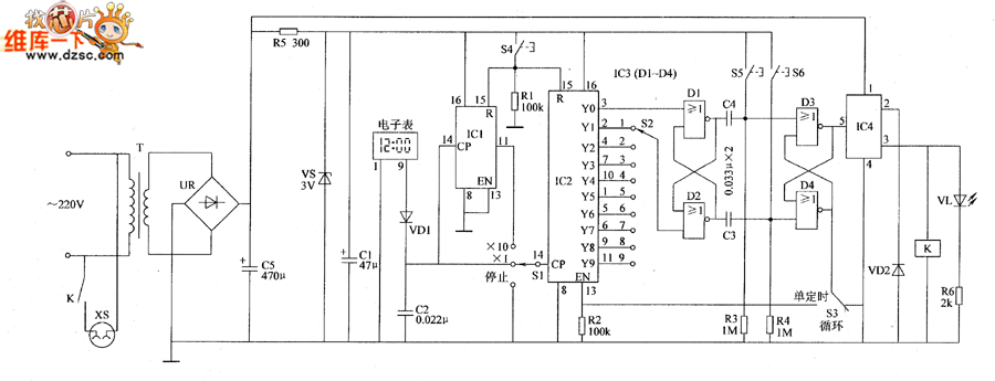The Circuit Of Timing Controller Part 2 Automotive Circuit Circuit Diagram