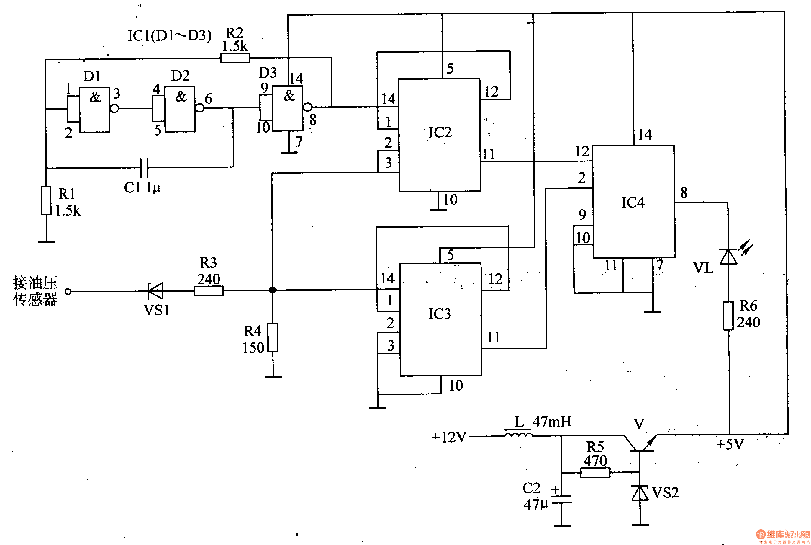 Automobile Fuel Supply Indicator - Control_Circuit - Circuit Diagram ... Automobile Fuel Supply Indicator - Control_Circuit - Circuit Diagram ...