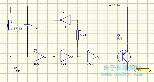 The key waking circuit - Signal_Processing - Circuit Diagram - SeekIC.com The key waking circuit - Signal_Processing - Circuit Diagram - SeekIC.com