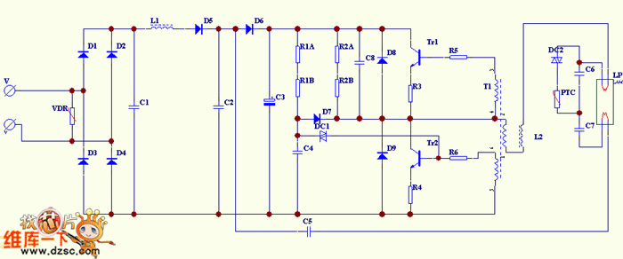 Electronic ballast principle circuit - Basic_Circuit - Circuit Diagram ... Electronic ballast principle circuit - Basic_Circuit - Circuit Diagram ...