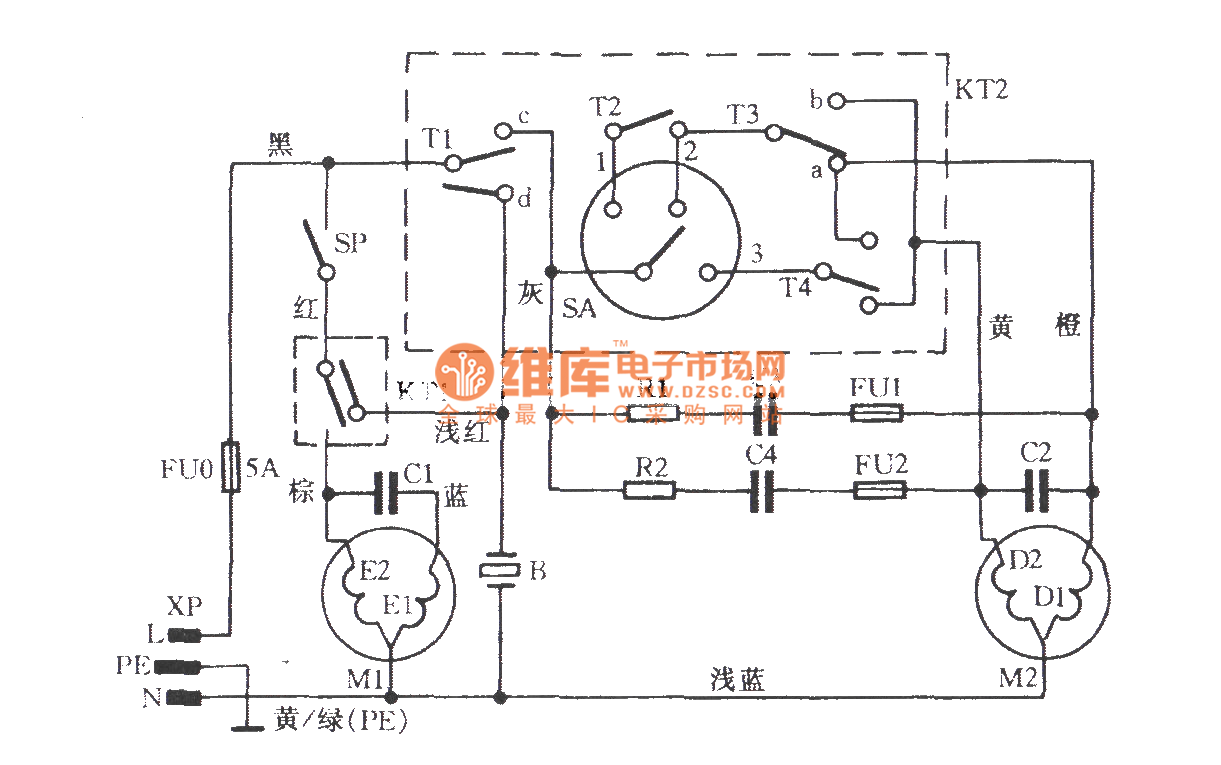 Rongshida XPB50-l88S tube washing machine circuit - Basic_Circuit ... Rongshida XPB50-l88S tube washing machine circuit - Basic_Circuit ...