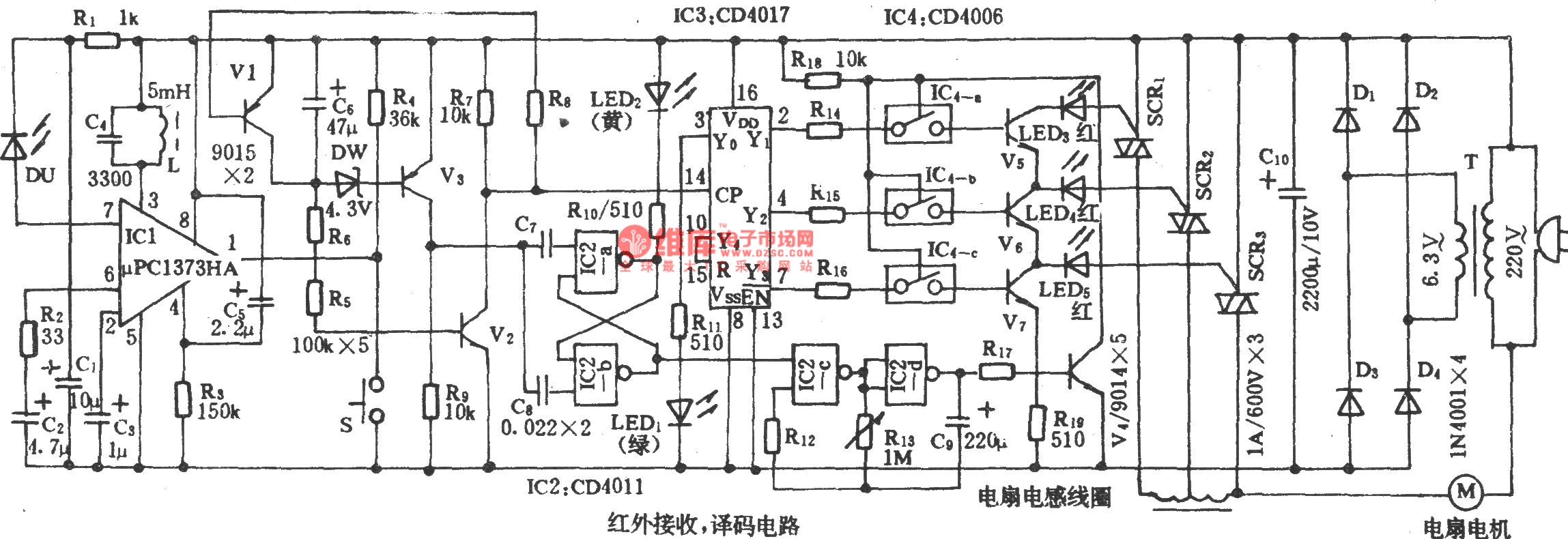 Electric fan infrared remote control circuit (6) - Remote_Control ... Electric fan infrared remote control circuit (6) - Remote_Control ...