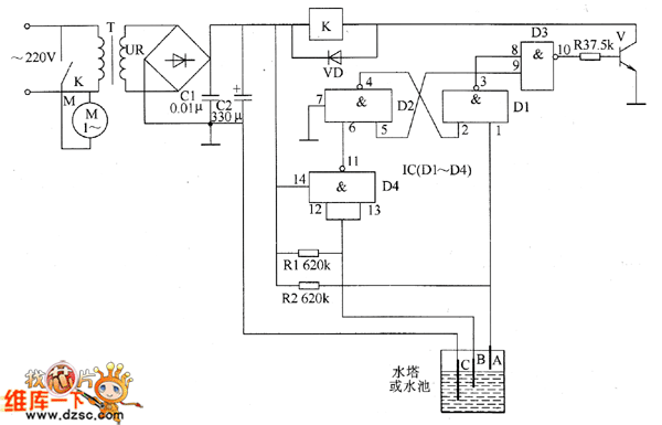Liquid level controller circuit diagram 2 - Control_Circuit - Circuit ... Liquid level controller circuit diagram 2 - Control_Circuit - Circuit ...