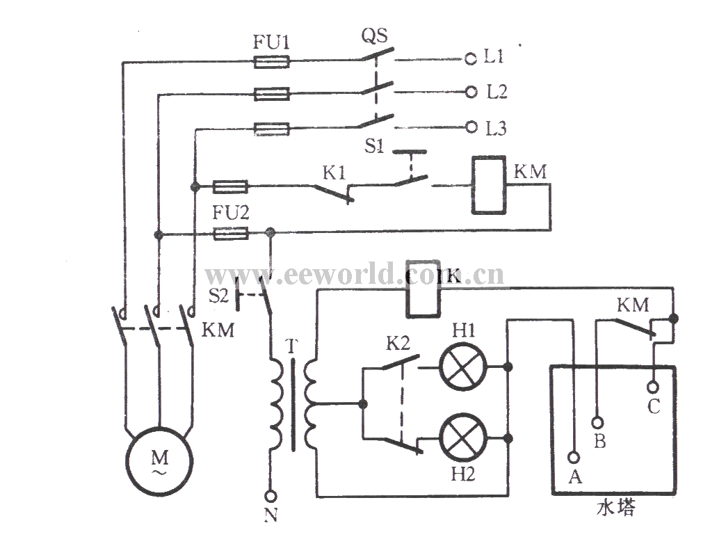 Simple water level control circuit - Control_Circuit - Circuit Diagram ... Simple water level control circuit - Control_Circuit - Circuit Diagram ...