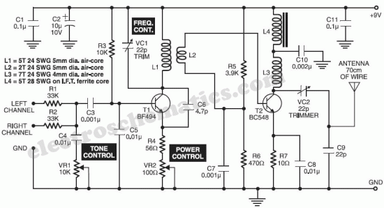 Quality FM transmitter circuit - Signal_Processing - Circuit Diagram ... Quality FM transmitter circuit - Signal_Processing - Circuit Diagram ...