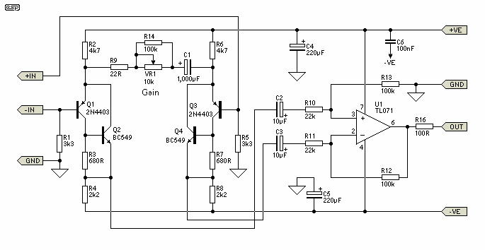 Low Noise Balanced Microphone Preamp - Amplifier_Circuit - Circuit ... Low Noise Balanced Microphone Preamp - Amplifier_Circuit - Circuit ...