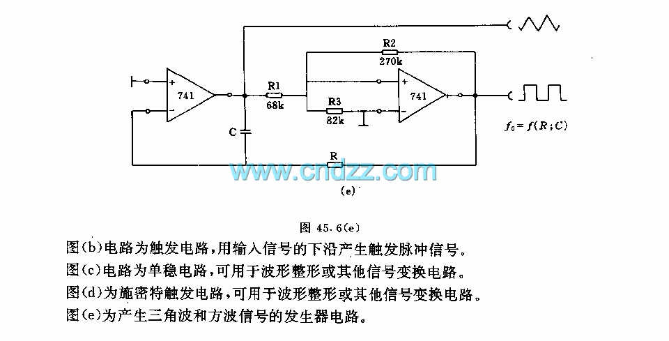 The oscillator and trigger circuit with operational amplifier - Oscillator_Circuit - Signal ...