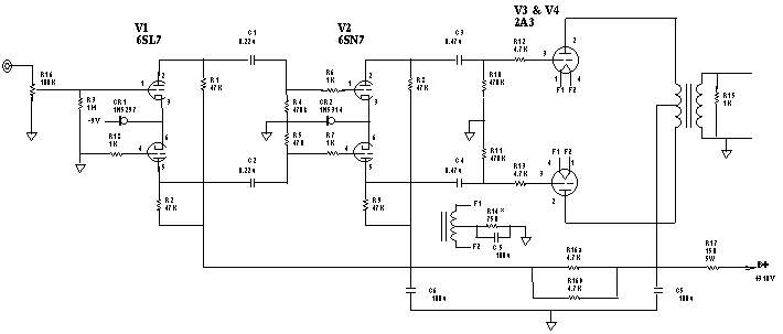 Push-Pull Class A 2A3 Stereo Amp - Amplifier_Circuit - Circuit Diagram - SeekIC.com