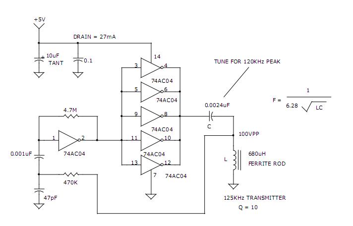 MEDIUM POWER 125KHZ OSCILLATORS - Signal_Processing - Circuit Diagram - SeekIC.com