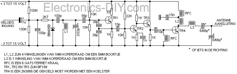 1.5-Watt FM Transmitter - Signal_Processing - Circuit Diagram - SeekIC.com 1.5-Watt FM Transmitter - Signal_Processing - Circuit Diagram - SeekIC.com