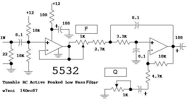 tunnable RC active peaked low pass filter - Signal_Processing - Circuit ... tunnable RC active peaked low pass filter - Signal_Processing - Circuit ...
