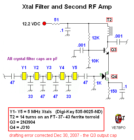 Crystal Filter and Second RF Amplifier Stage - Amplifier_Circuit - Circuit Diagram - SeekIC.com