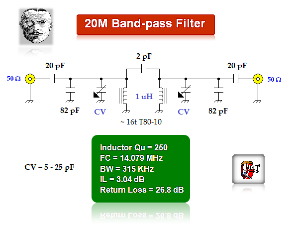 20M band-pass filter - Signal_Processing - Circuit Diagram - SeekIC.com 20M band-pass filter - Signal_Processing - Circuit Diagram - SeekIC.com