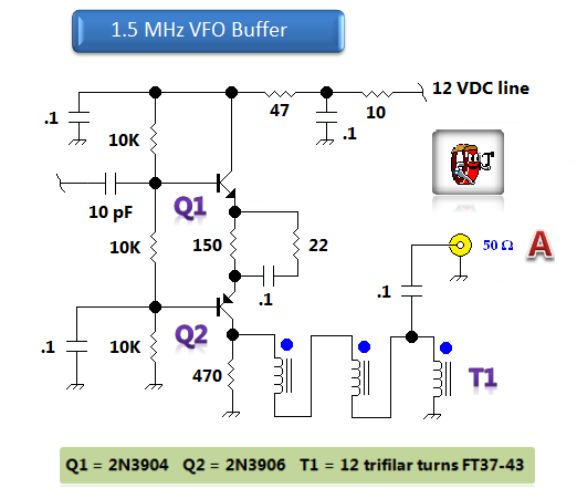1.5 MHz VFO buffer - Signal_Processing - Circuit Diagram - SeekIC.com 1.5 MHz VFO buffer - Signal_Processing - Circuit Diagram - SeekIC.com