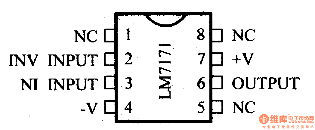 LM7171 voltage feedback amplifier and its pin main characteristics - Amplifier_Circuit - Circuit ...