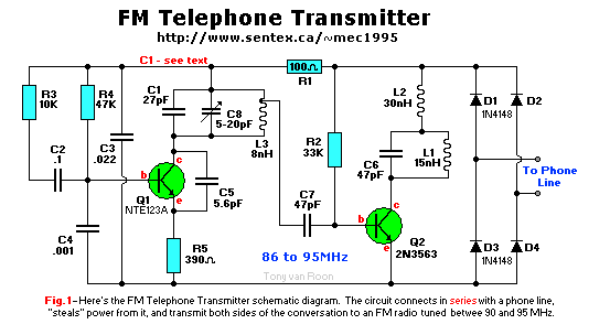 Telephone Transmitter - Signal_Processing - Circuit Diagram - SeekIC.com Telephone Transmitter - Signal_Processing - Circuit Diagram - SeekIC.com