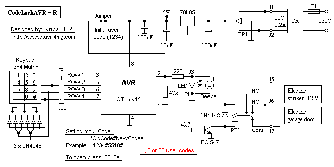 CodeLock AVR electronic combination lock 3 - Control_Circuit - Circuit ... CodeLock AVR electronic combination lock 3 - Control_Circuit - Circuit ...