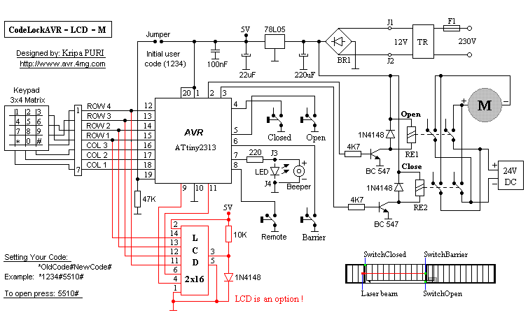 CodeLock AVR electronic combination lock 4 - Control_Circuit - Circuit ... CodeLock AVR electronic combination lock 4 - Control_Circuit - Circuit ...