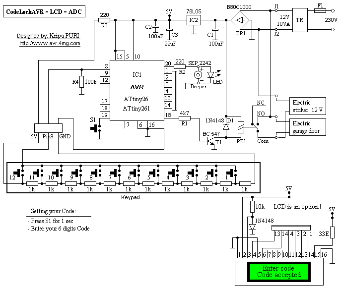 CodeLock AVR electronic combination lock 5 - Control_Circuit - Circuit ... CodeLock AVR electronic combination lock 5 - Control_Circuit - Circuit ...